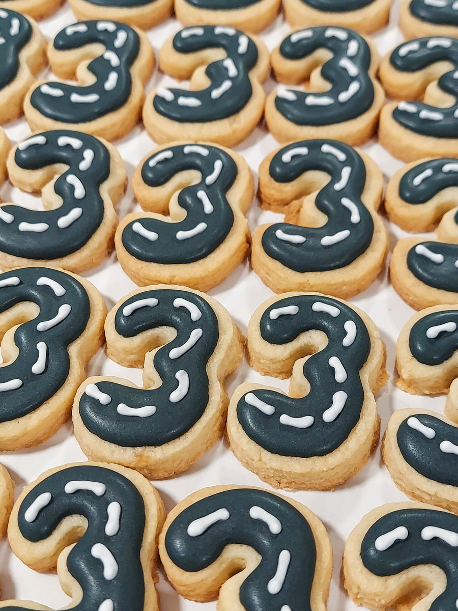 Mini Number/Letter Road Cookies (2 Dz) – Storybook Bakery