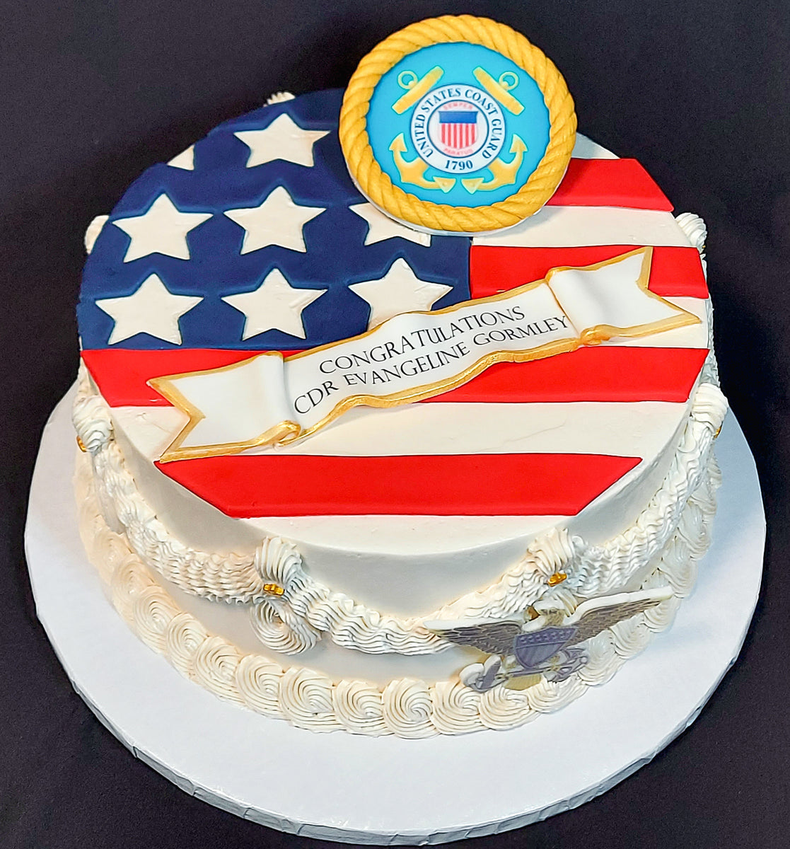 Military Retirement Cake – Storybook Bakery