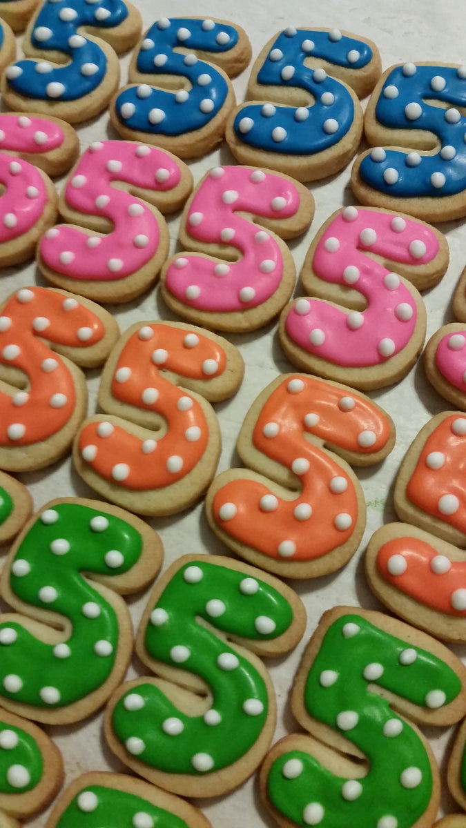 Mini Number/Letter Cookies (2 Dz) – Storybook Bakery