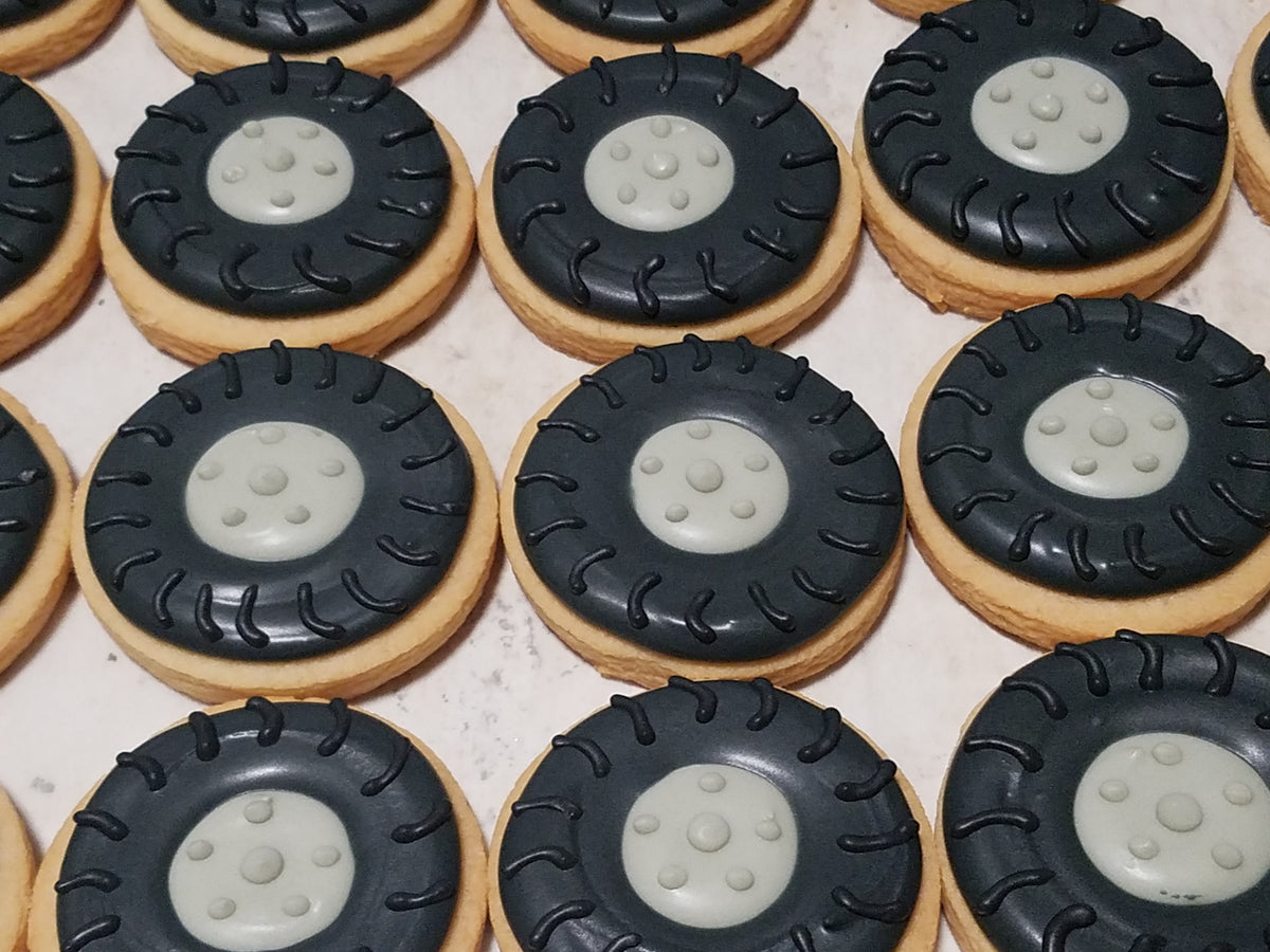 Mini Tire/Wheel Cookies (2 Dz) – Storybook Bakery