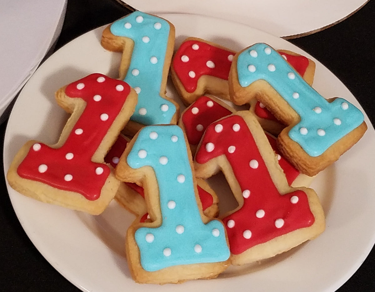 Mini Number/Letter Cookies (2 Dz) – Storybook Bakery