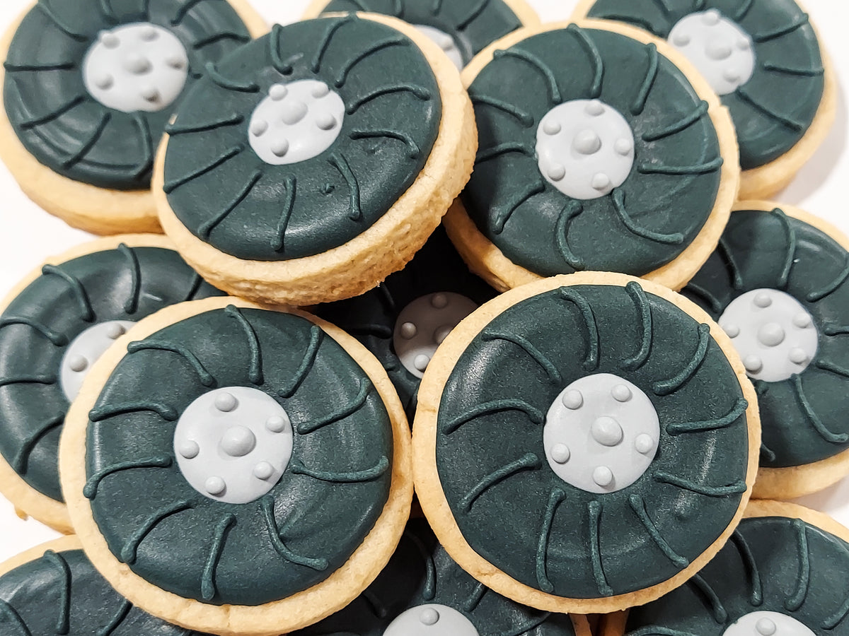 Mini Tire/Wheel Cookies (2 Dz) – Storybook Bakery
