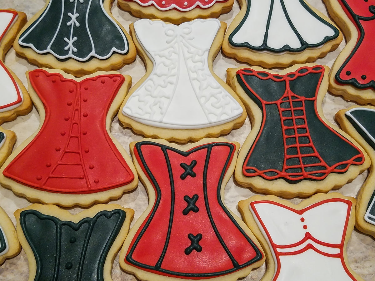 Corset Lingerie Cookies (1 Dozen) – Storybook Bakery